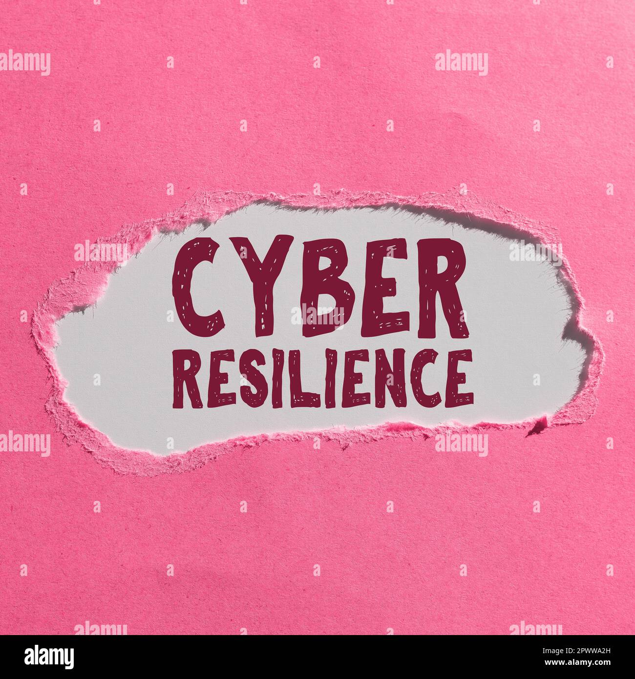 Sign displaying Cyber Resilience, Internet Concept measure of how well ...