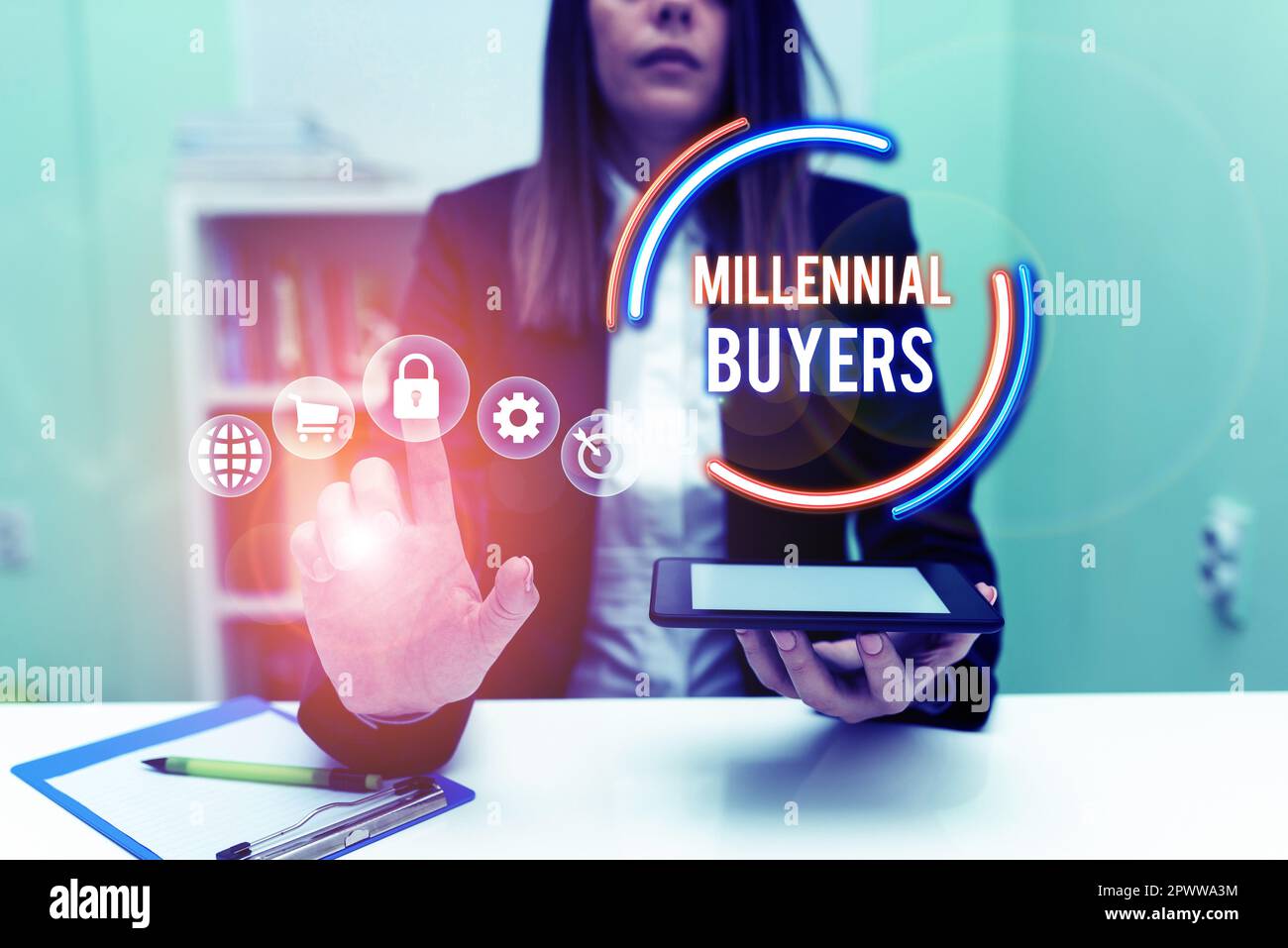 Hand writing sign Millennial Buyers, Business idea Type of consumers ...