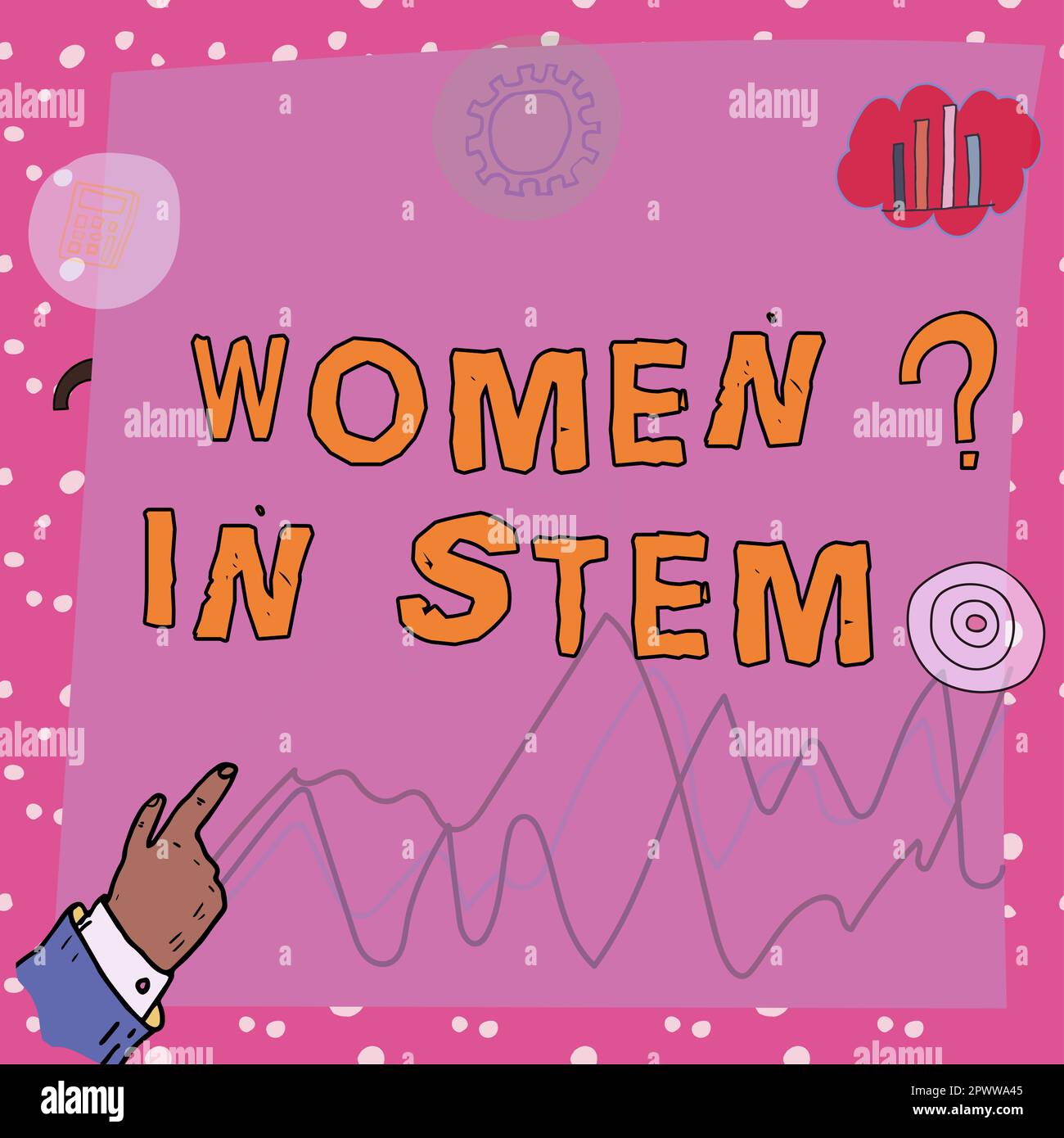 Conceptual display Women In Stem, Internet Concept Science Technology ...