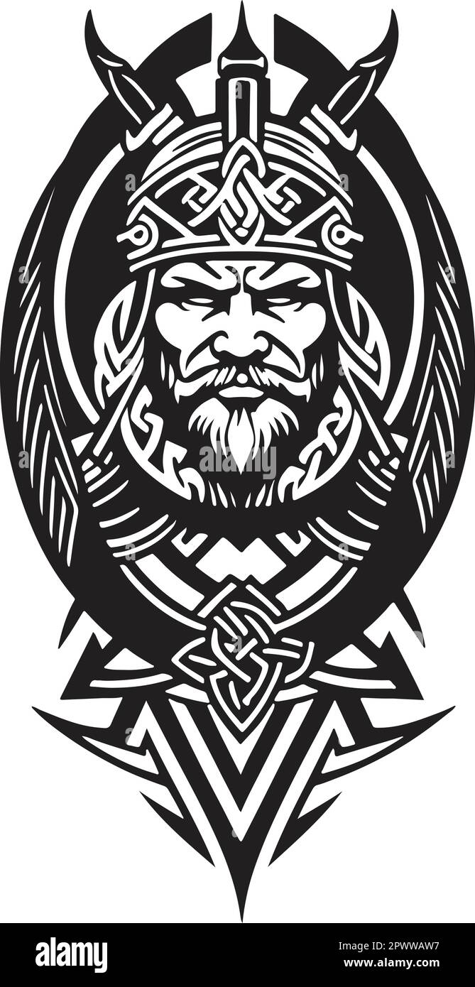 Great and powerful viking emblem art vector Stock Vector Image & Art ...