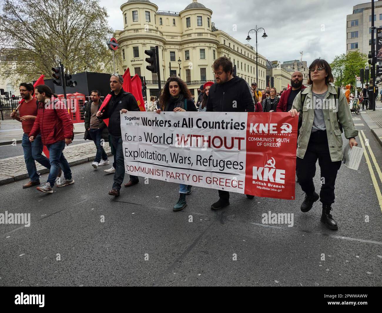 Trafalgar Square, London WC2N 5DS, United Kingdom. May 1, 2023. London ...
