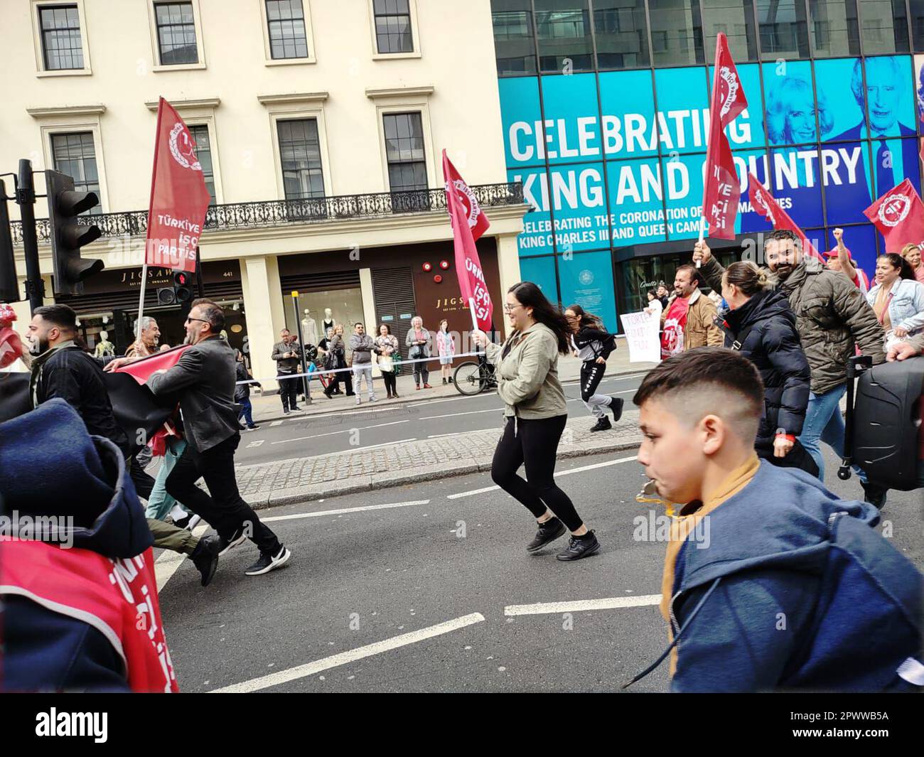 Trafalgar Square, London WC2N 5DS, United Kingdom. May 1, 2023. London ...