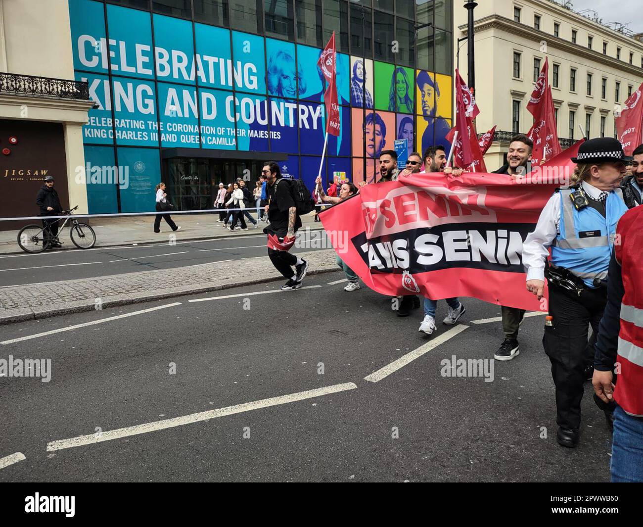 Trafalgar Square, London WC2N 5DS, United Kingdom. May 1, 2023. London ...