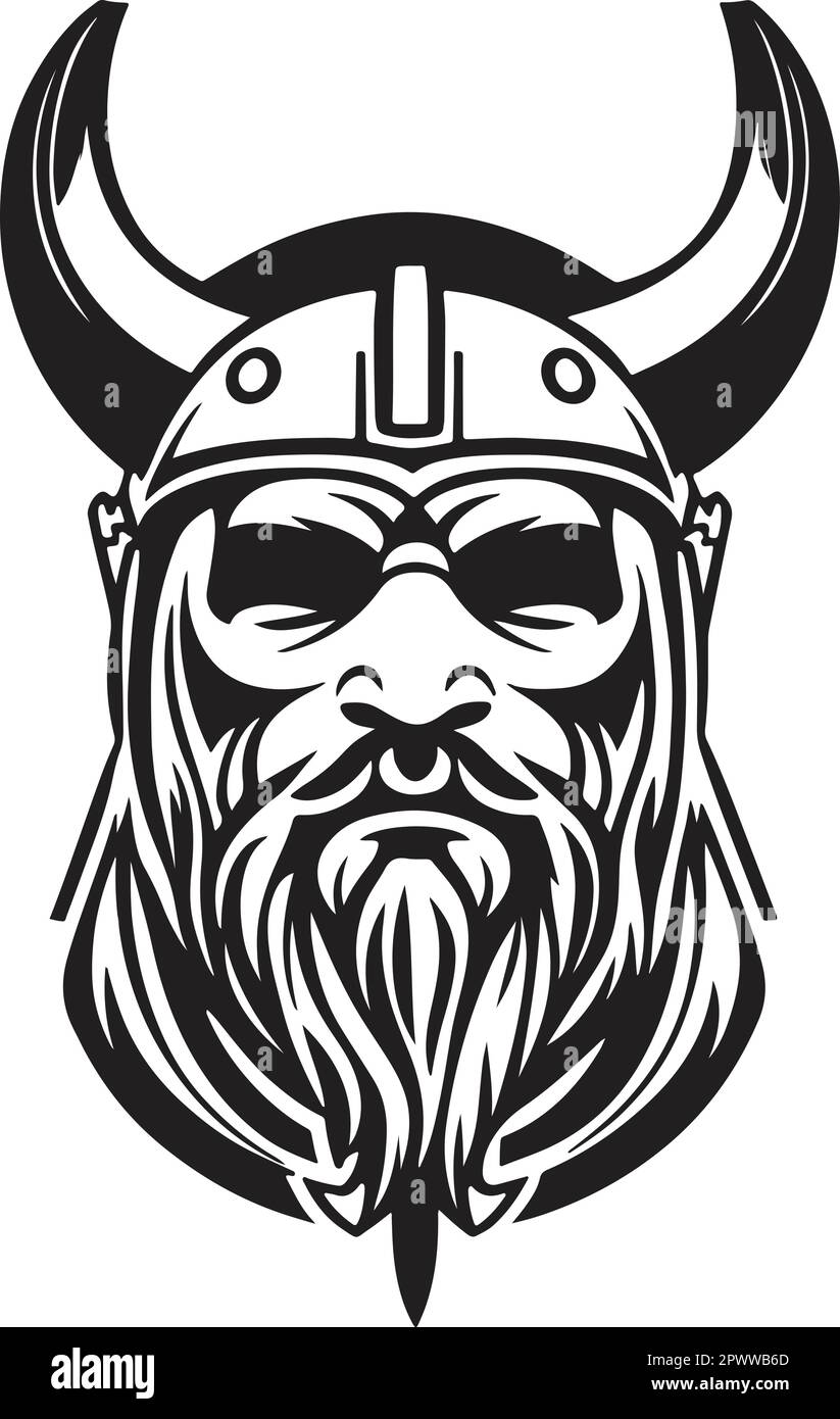 Amazing and powerful viking emblem art vector Stock Vector Image & Art ...