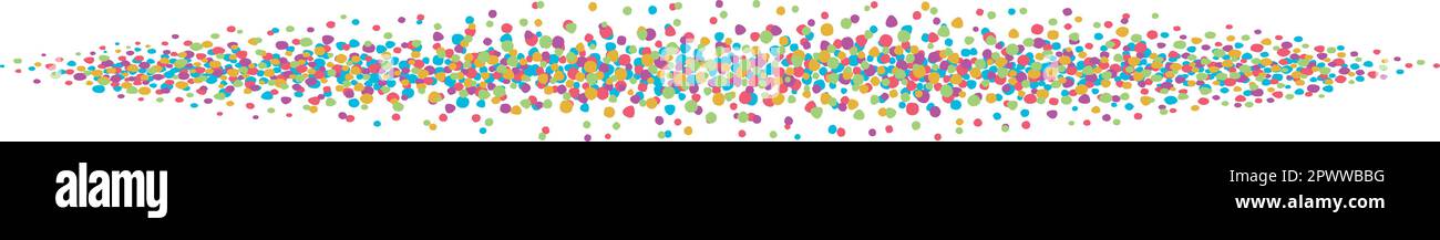 A border to use as a separator, made with random and irregular colored ...