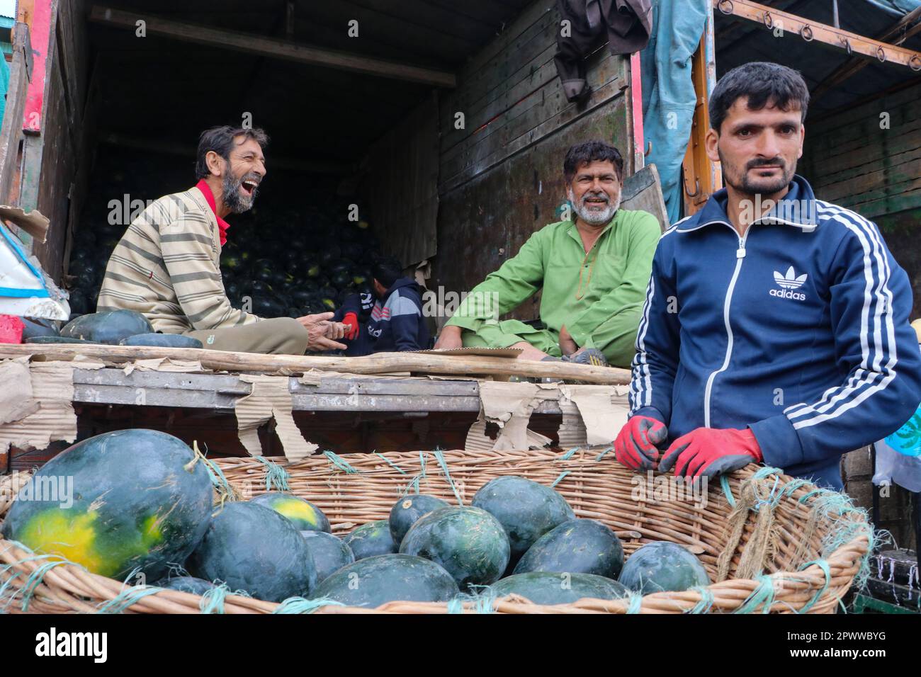 May 1, 2023, Srinagar, Jammu and Kashmir, India: Traders are seen ...