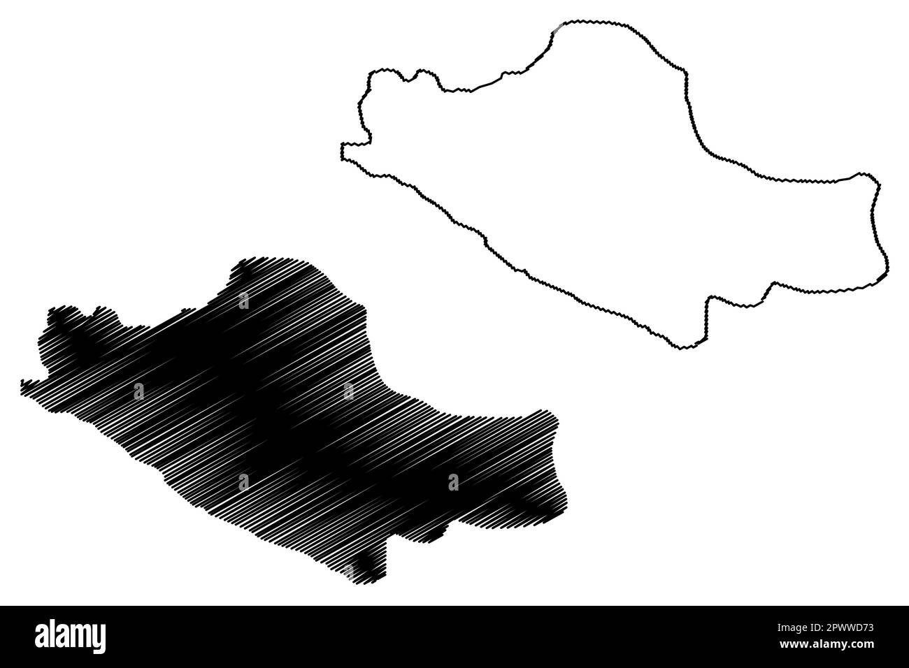 Lake Sheshnag (Republic of India) map vector illustration, scribble ... Lake Sheshnag (Republic of India) map vector illustration, scribble ...