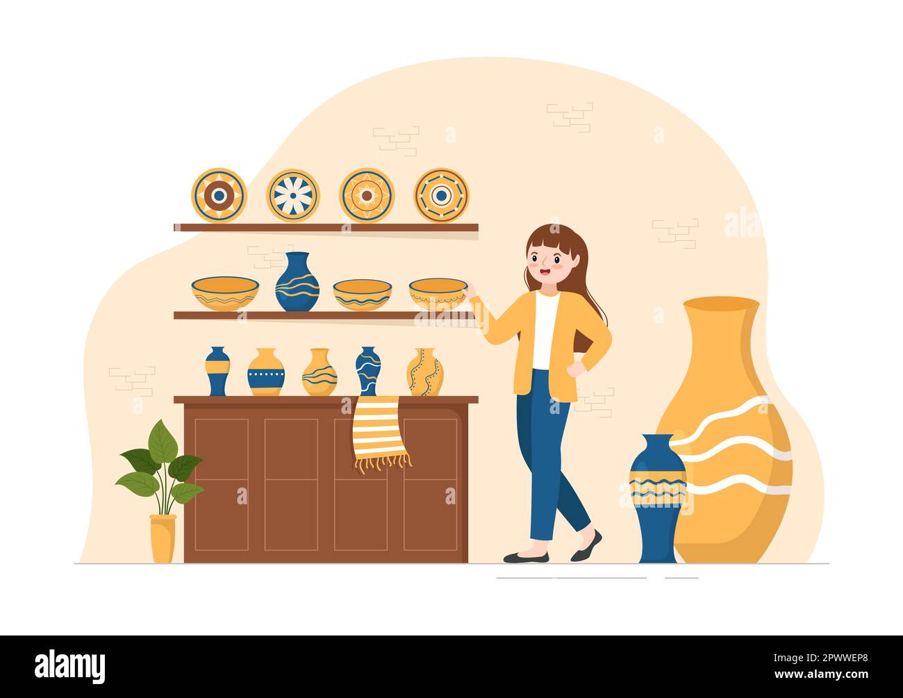 Souvenir Shop with Various the Gifts, Decorative Vases and Jewelry to ...