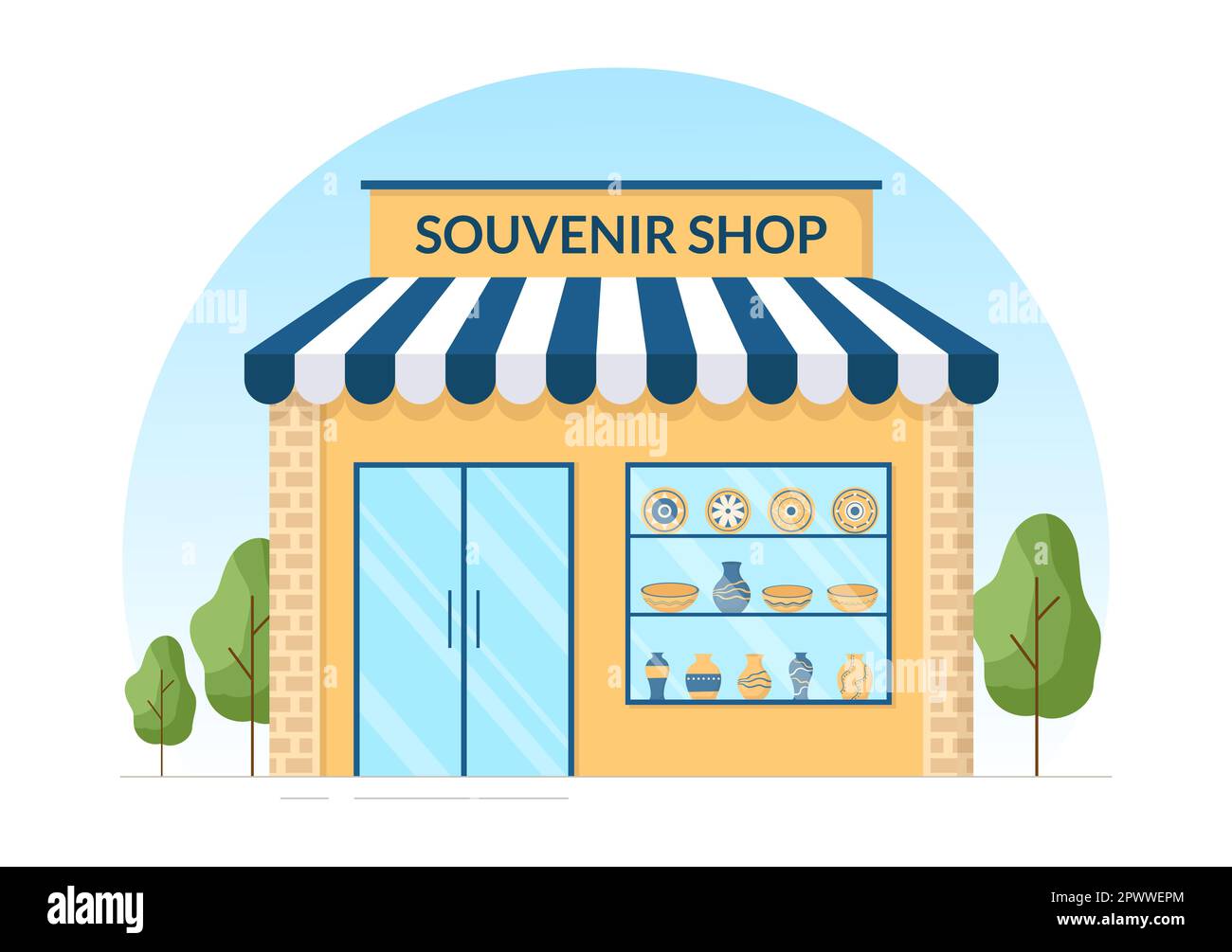 Souvenir Shop with Various the Gifts, Decorative Vases and Jewelry to ...