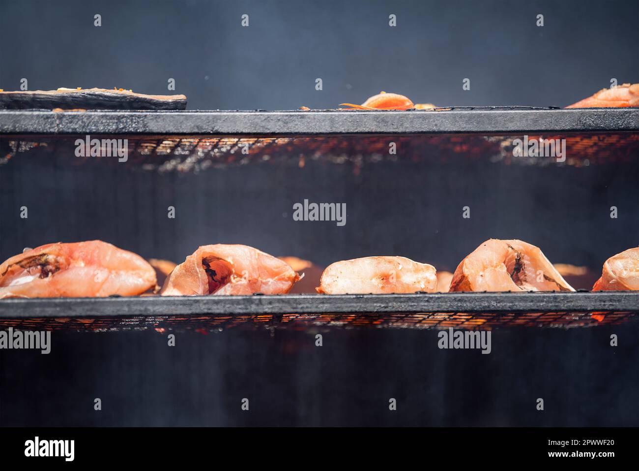 Smoking process fish fish hi-res stock photography and images - Alamy