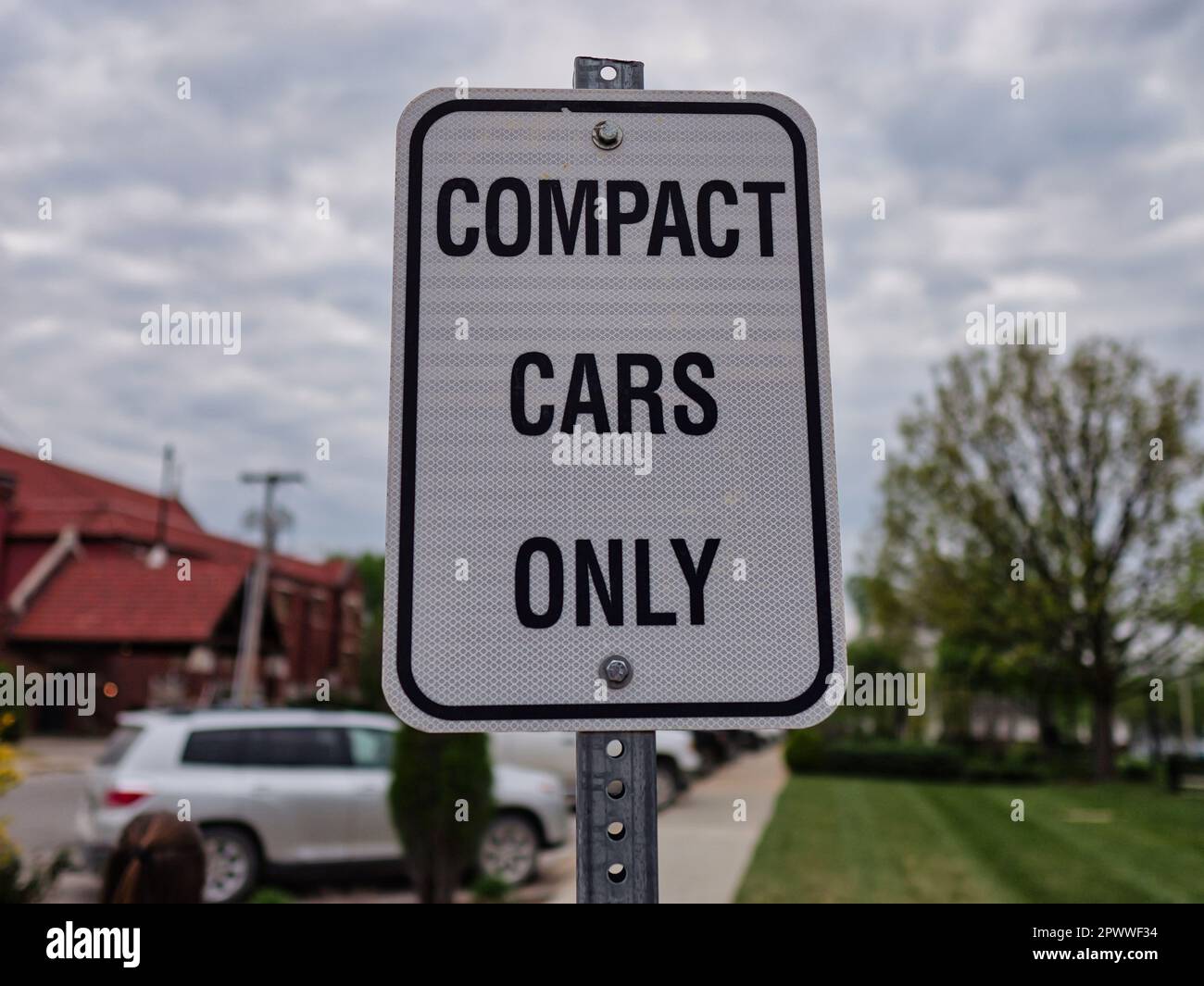 Parking compact cars sign hi-res stock photography and images - Alamy