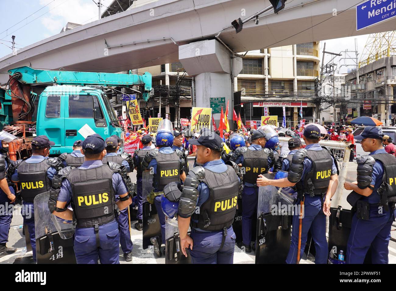 Manila, Philippines. 01st May, 2023. Various Filipino labor groups and ...