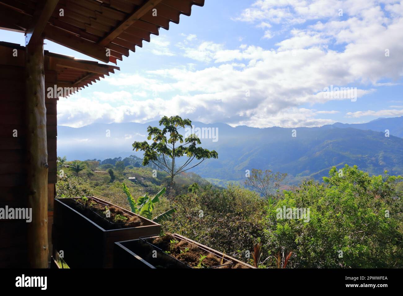 the Landscape near in Paraiso around Orosi Valley near the city of ...