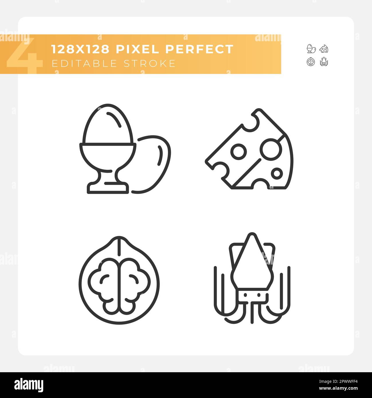 Healthy food pixel perfect linear icons set Stock Vector Image & Art ... Healthy food pixel perfect linear icons set Stock Vector Image & Art ...