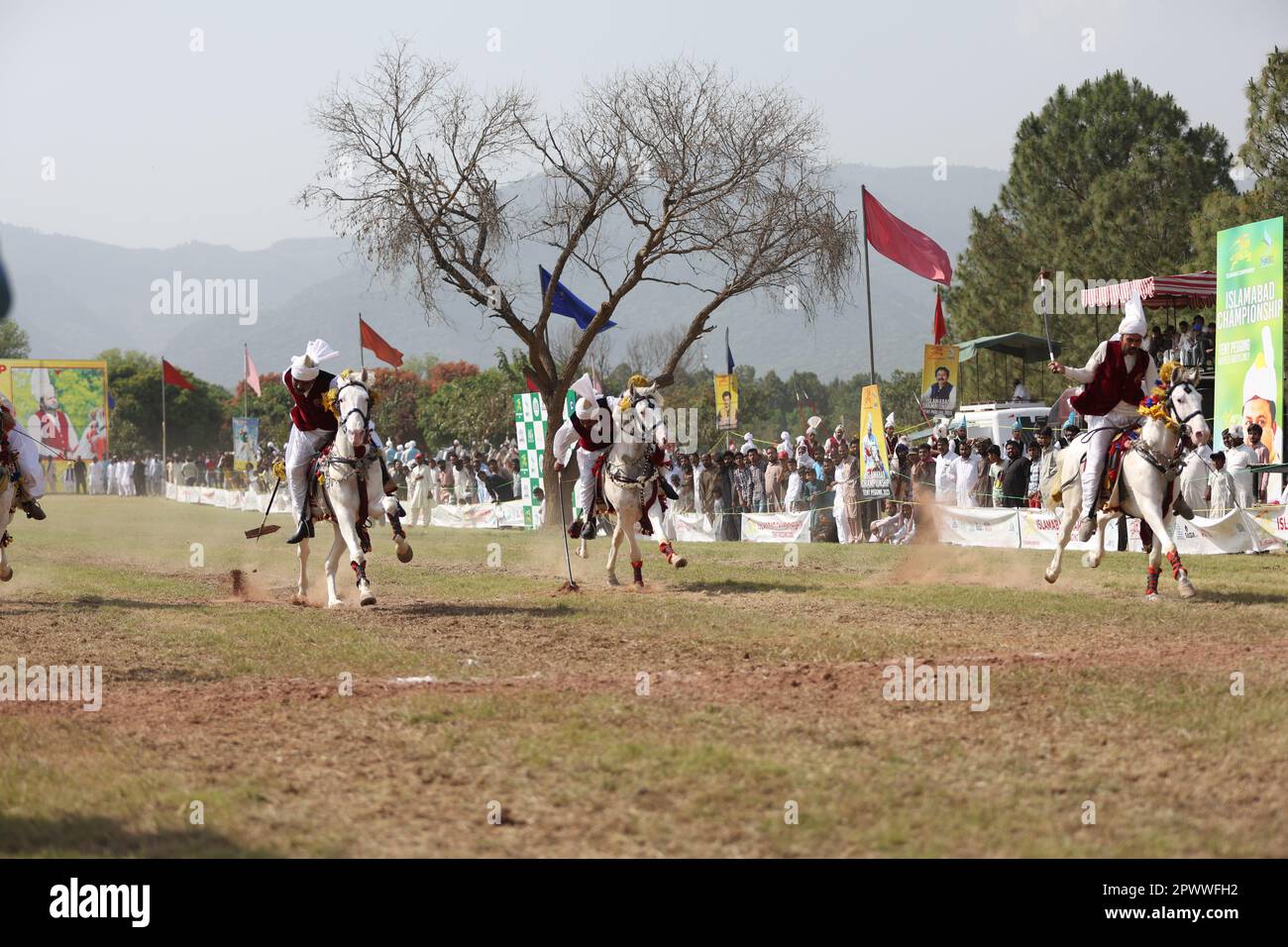 Islamabad, Capital, Pakistan. 30th Apr, 2023. A horse rider ...