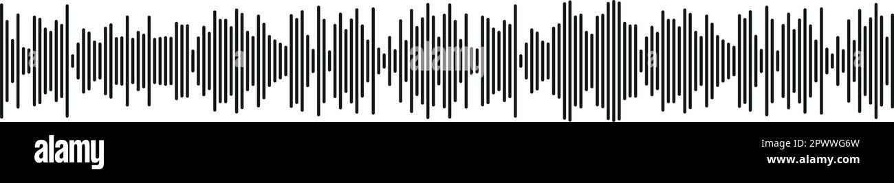 Sound radio form. abstract music audio soundwave. Vector isolated ...