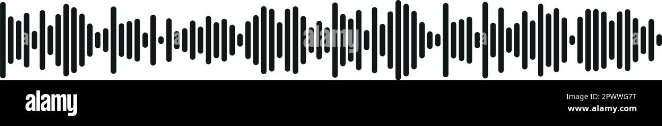 Sound radio form. abstract music audio soundwave. Vector isolated ...