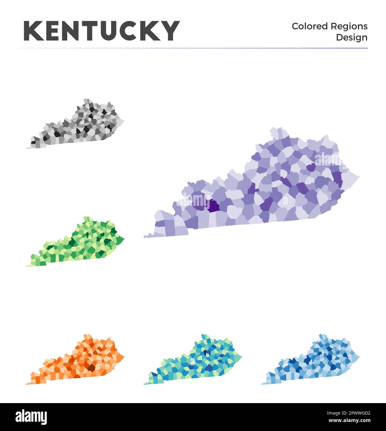 Kentucky map collection. Borders of Kentucky for your infographic ...