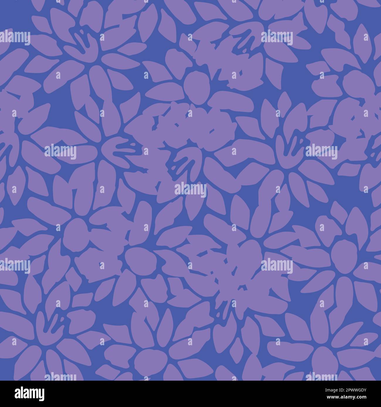 A simple purple floral silhouettes vector pattern Stock Vector Image ...