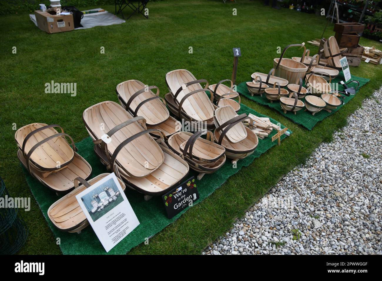 Hand crafted trugs Stock Photo - Alamy