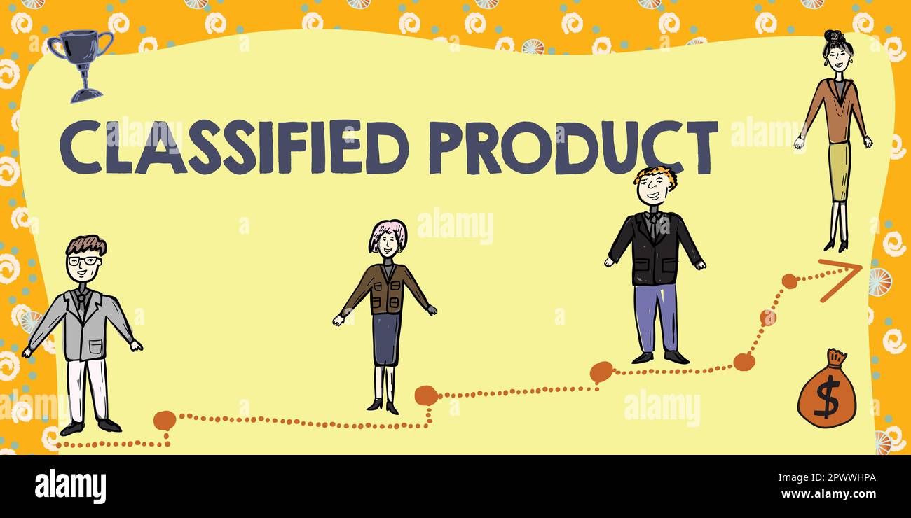 Inspiration showing sign Classified Product, Word for Sensitive Data ...