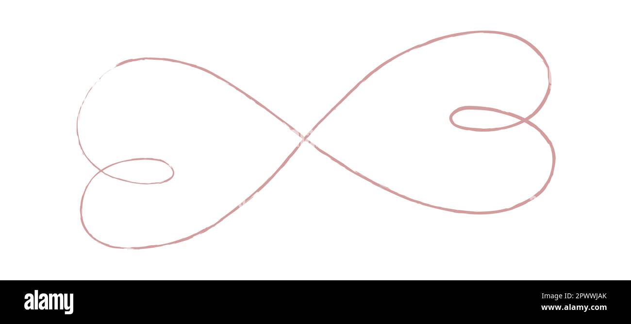 Infinity Symbol With Two Hearts