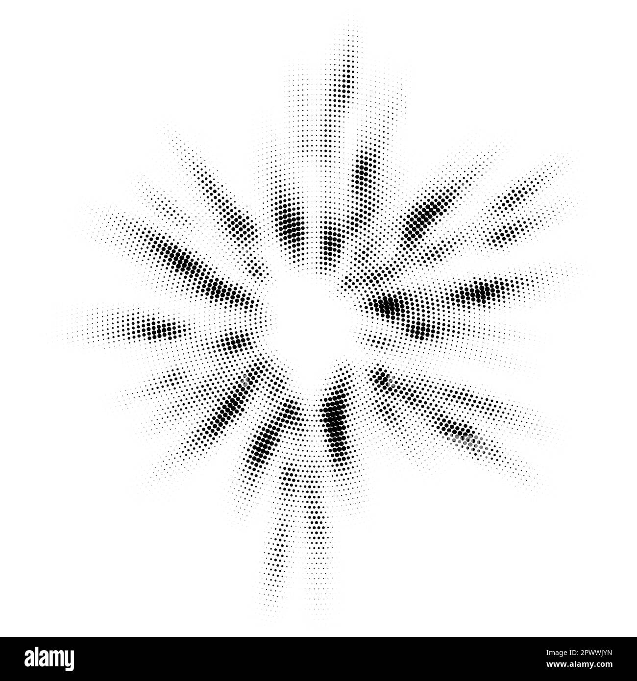 Vector Halftone Pattern. Set of Dots. Dotted Texture on White ...