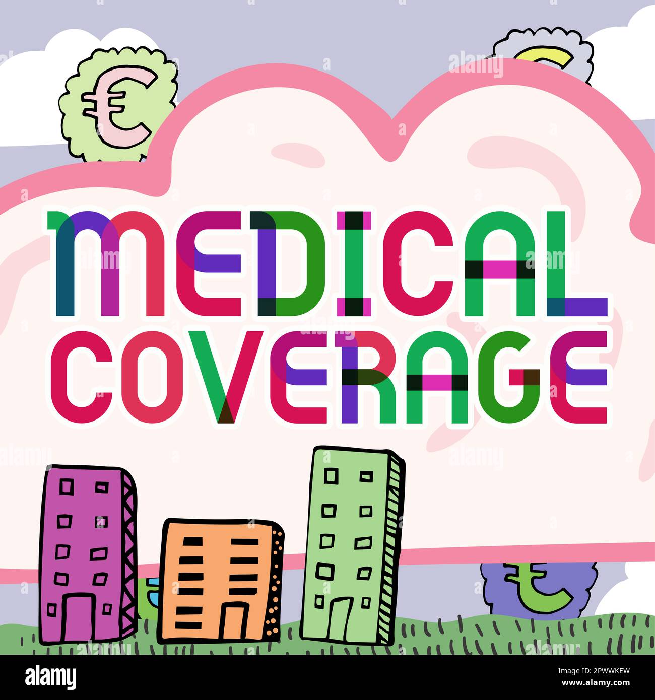 Conceptual display Medical Coverage, Conceptual photo inclusion within ...