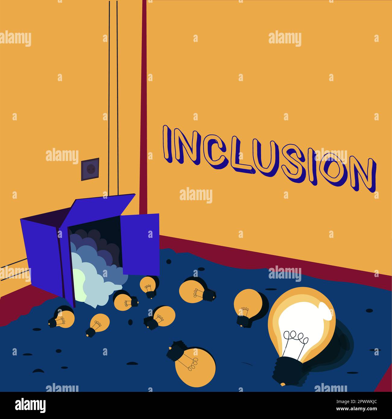 Writing displaying text Inclusion, Word Written on action state ... Writing displaying text Inclusion, Word Written on action state ...