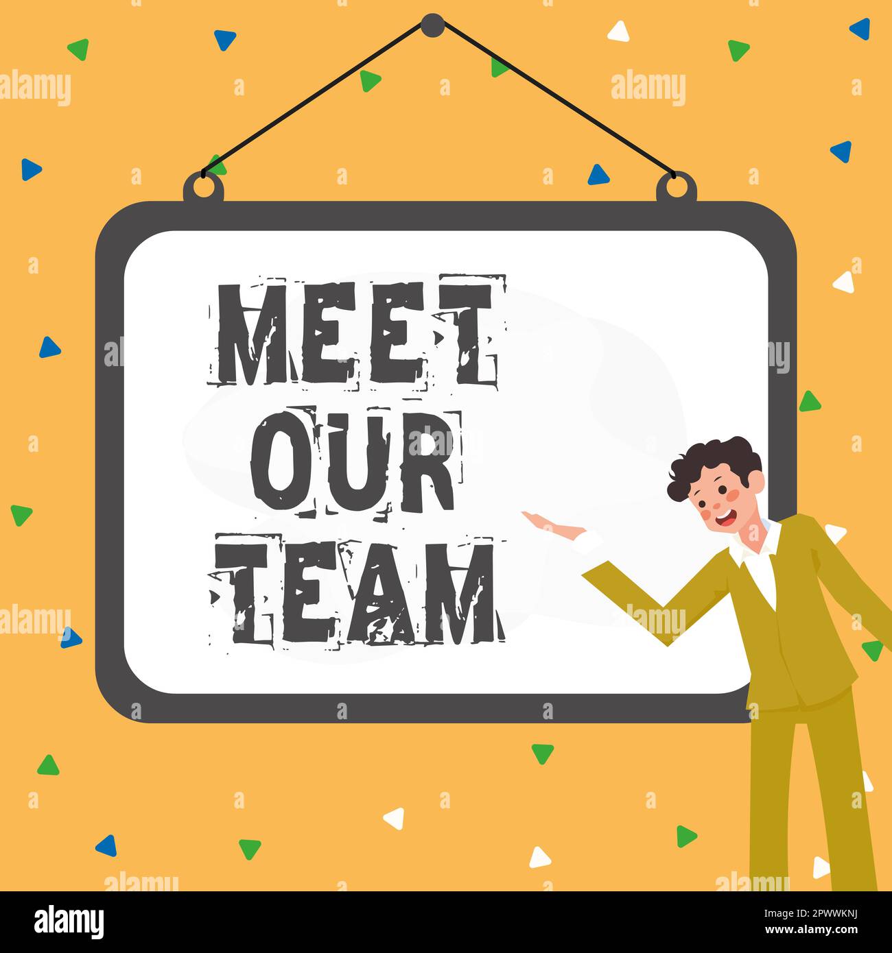 Sign displaying Meet Our Team, Business concept introducing another ...