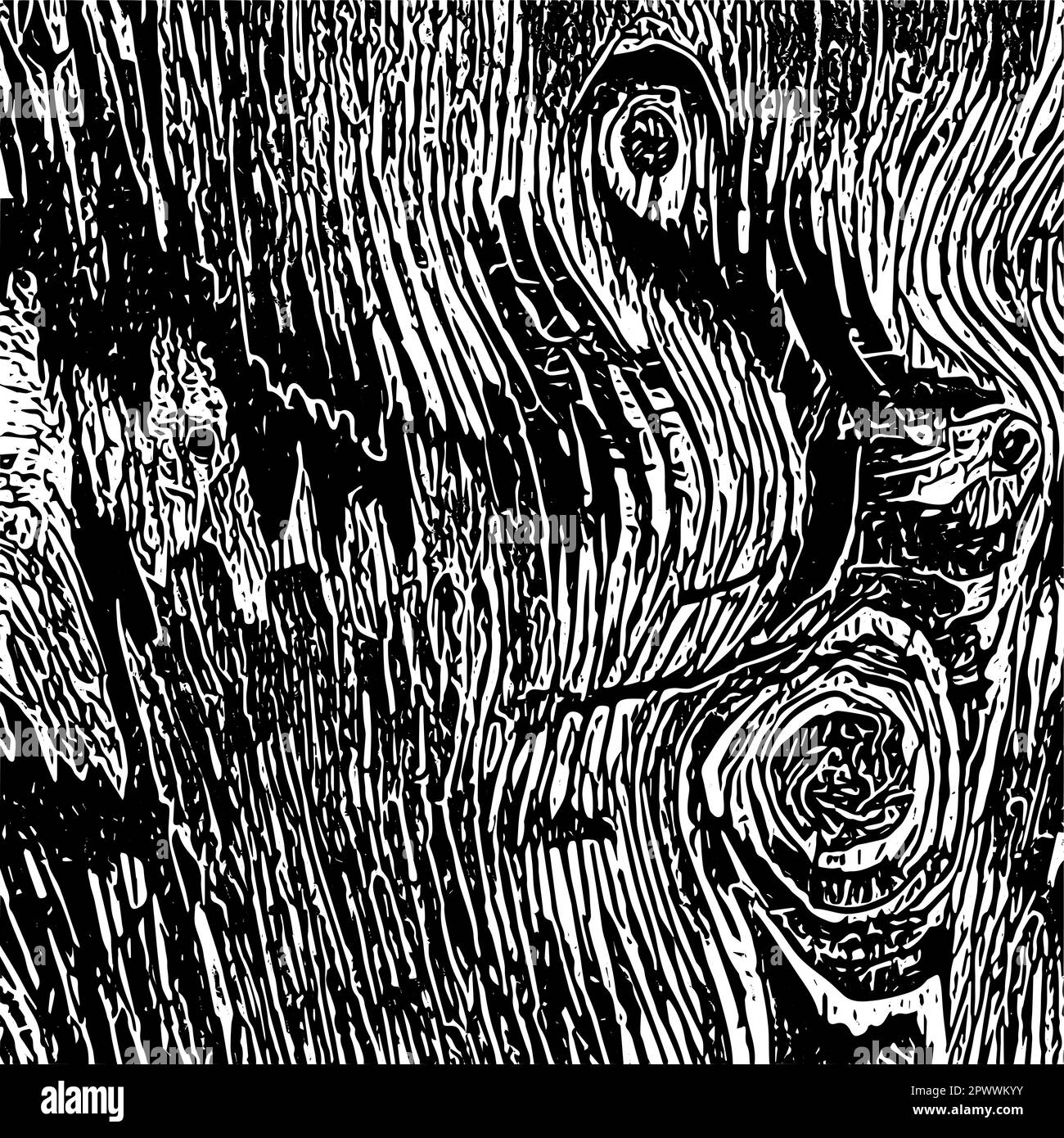 Wooden structures with knotholes and a notch. Decorative vector for ...