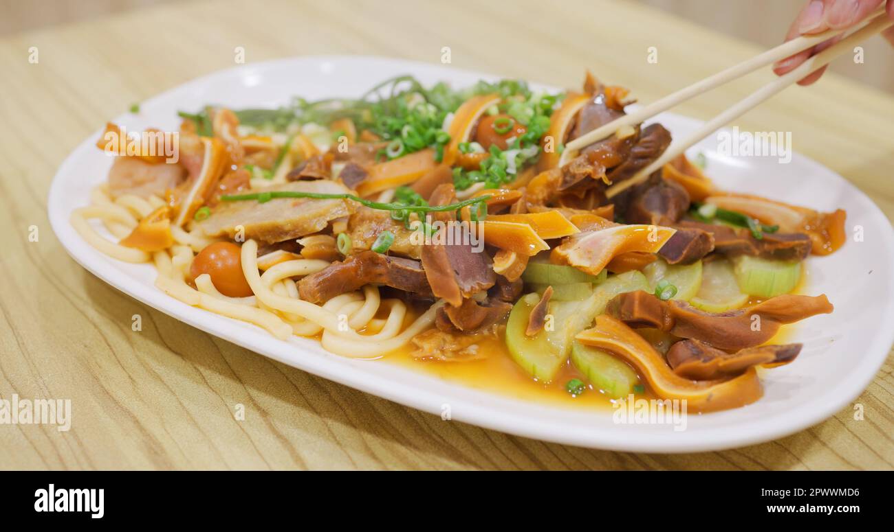 Taiwanese cuisine soy sauce braised food Stock Photo - Alamy