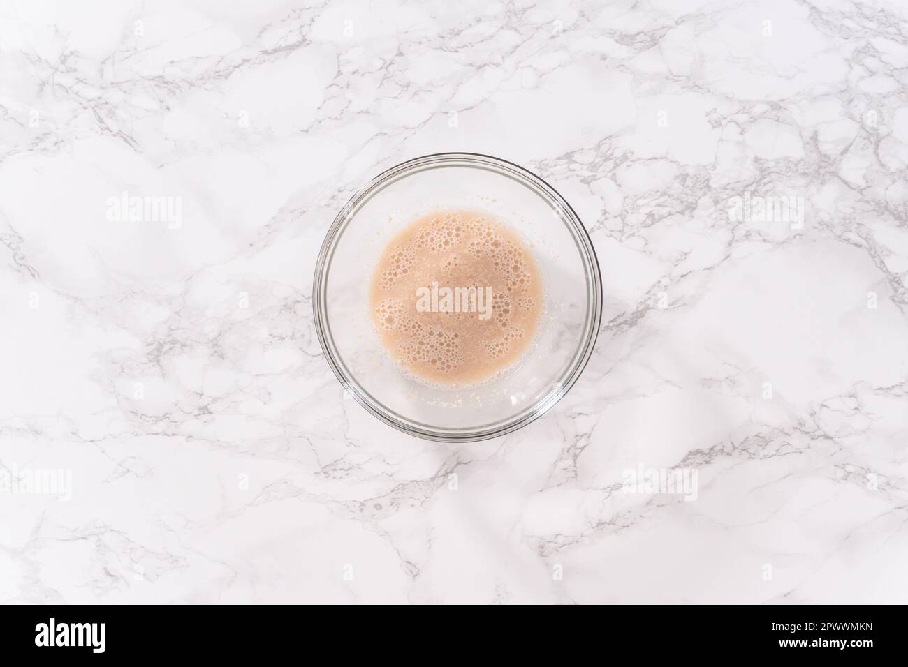 Activating dry yeast Stock Photo - Alamy