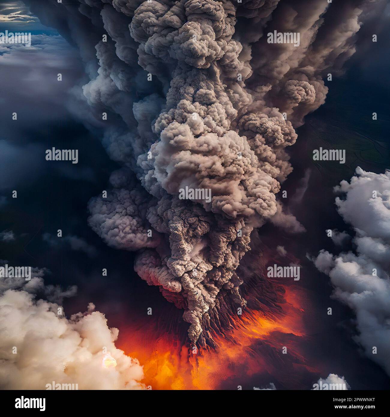 Billowing smoke explosion hi-res stock photography and images - Alamy