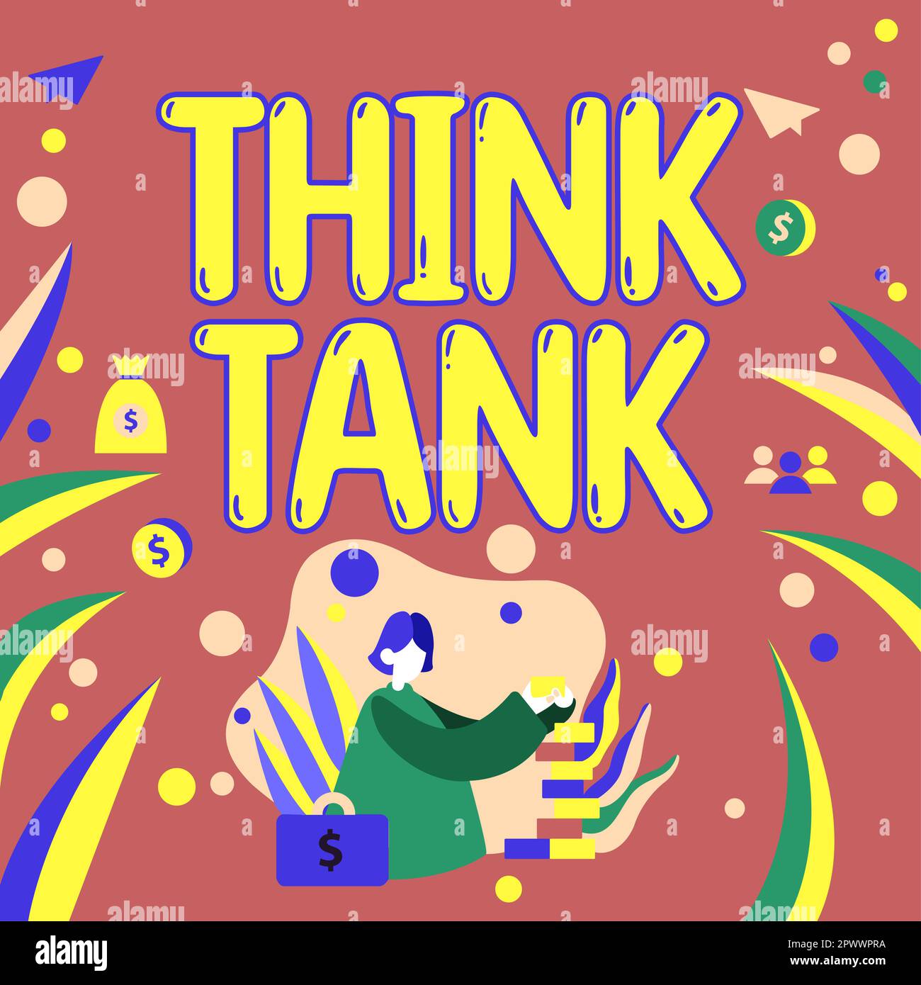 Sign displaying Think Tank, Conceptual photo Thinking of Innovative ...