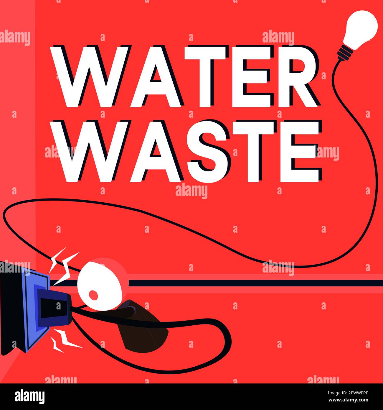 Conceptual caption Water Waste, Business concept liquid that has been ...