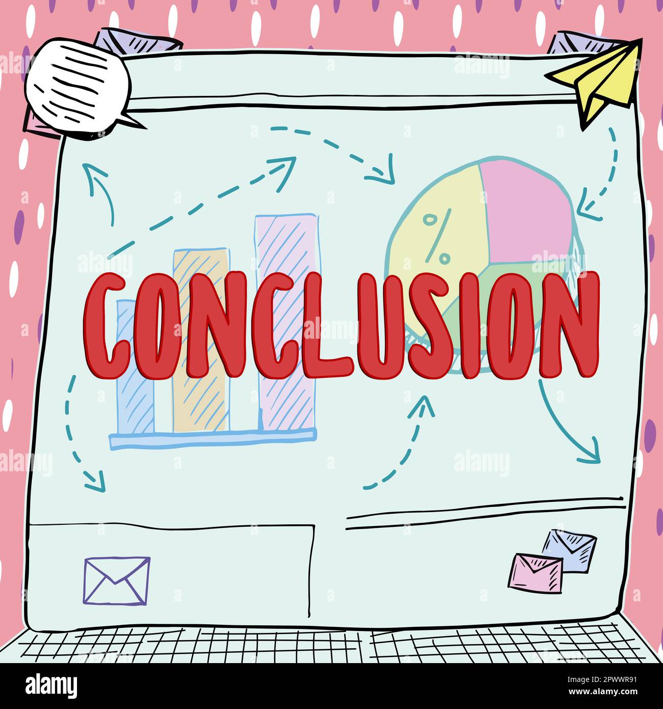 Text caption presenting Conclusion, Conceptual photo Results analysis ...