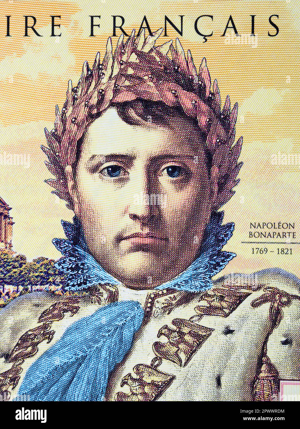 Napoleon Bonaparte a portrait from French money Stock Photo - Alamy