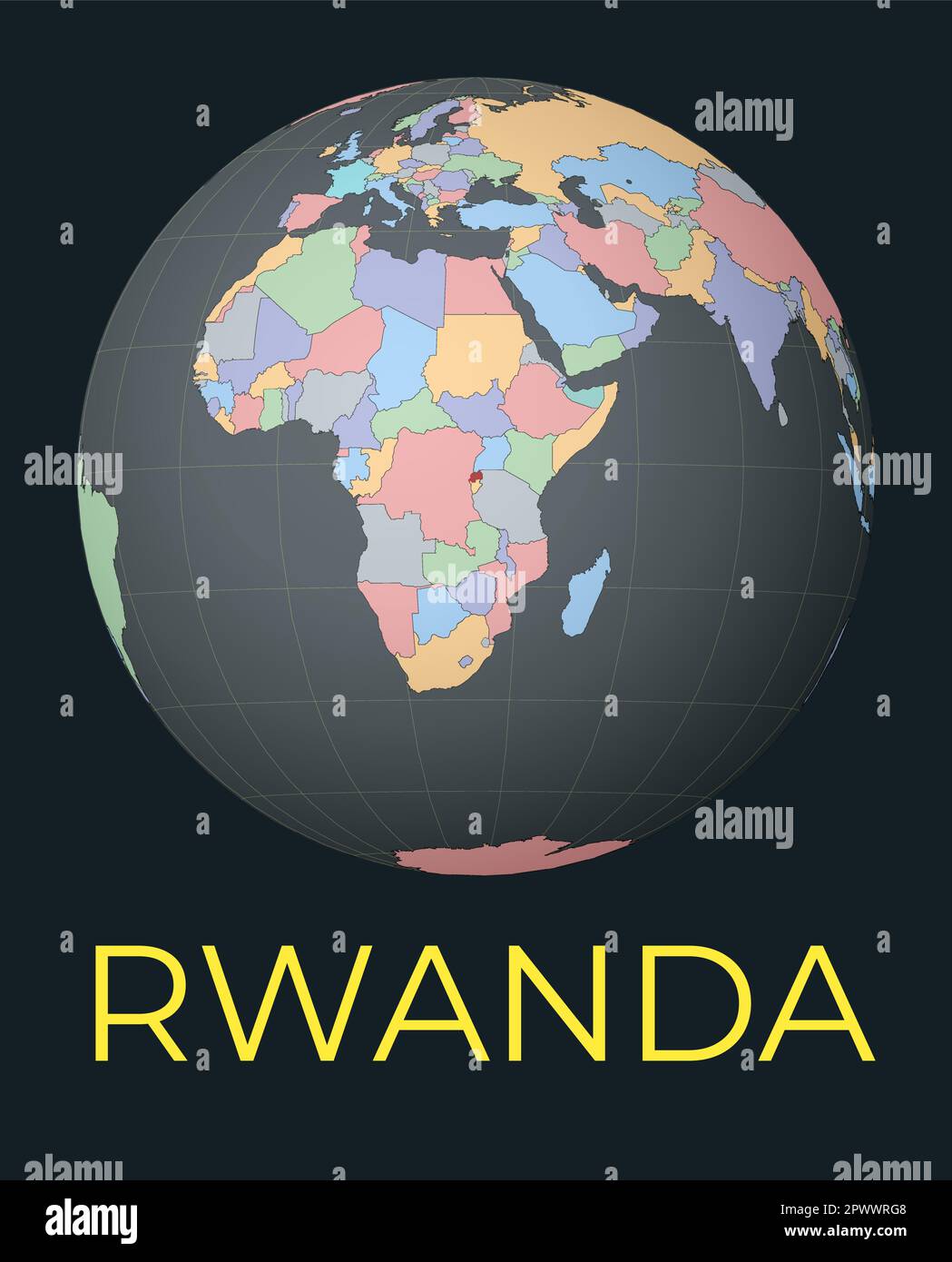 Map satellite geography rwanda Stock Vector Images - Alamy