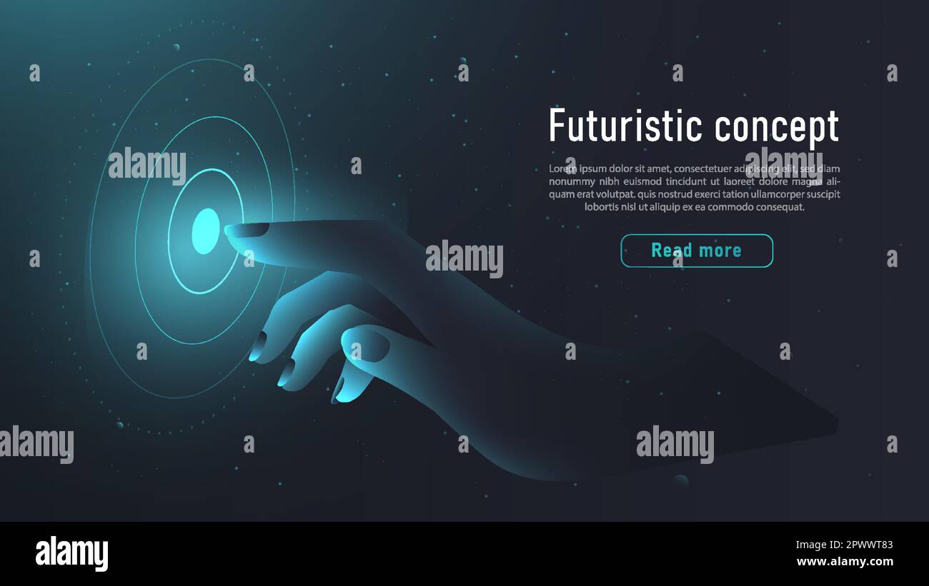 Futuristic touch concept Stock Vector Image & Art - Alamy