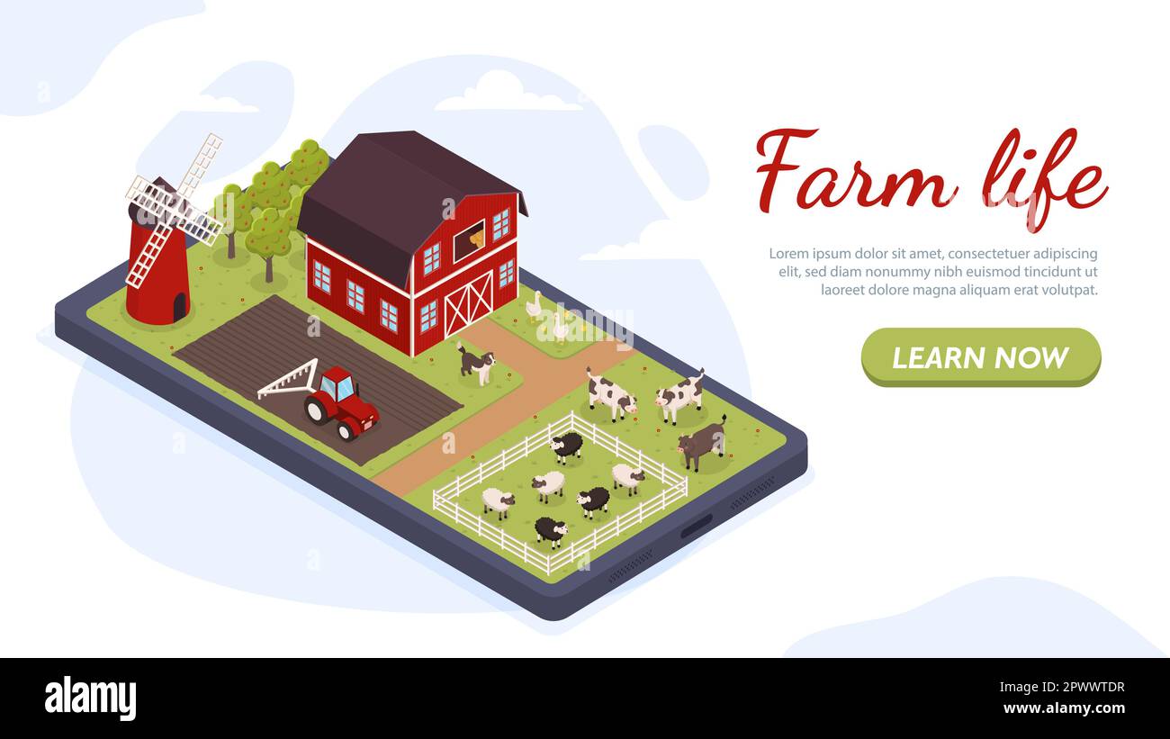 Mobile farm phone Stock Vector Images - Alamy