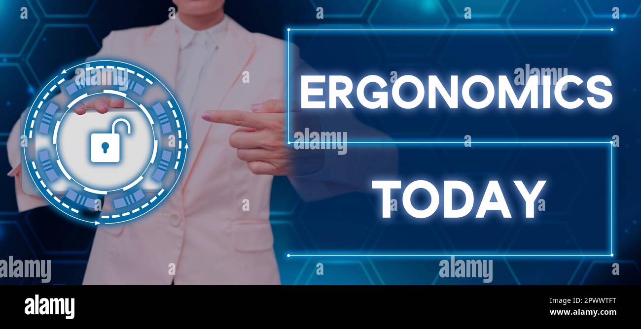 Inspiration showing sign Ergonomics, Internet Concept fitting or ...