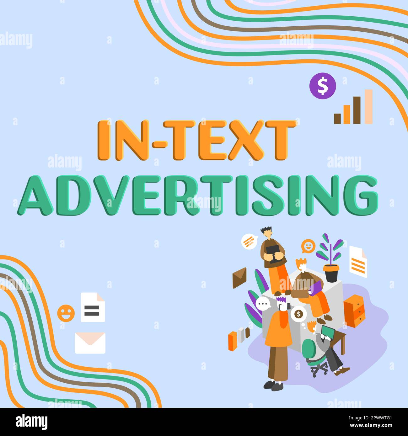 Handwriting text In Text Advertising, Business overview advertisement ...