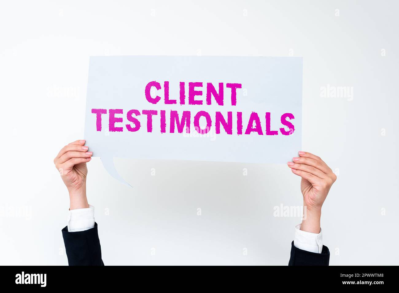 Inspiration showing sign Client Testimonials, Concept meaning Written ...
