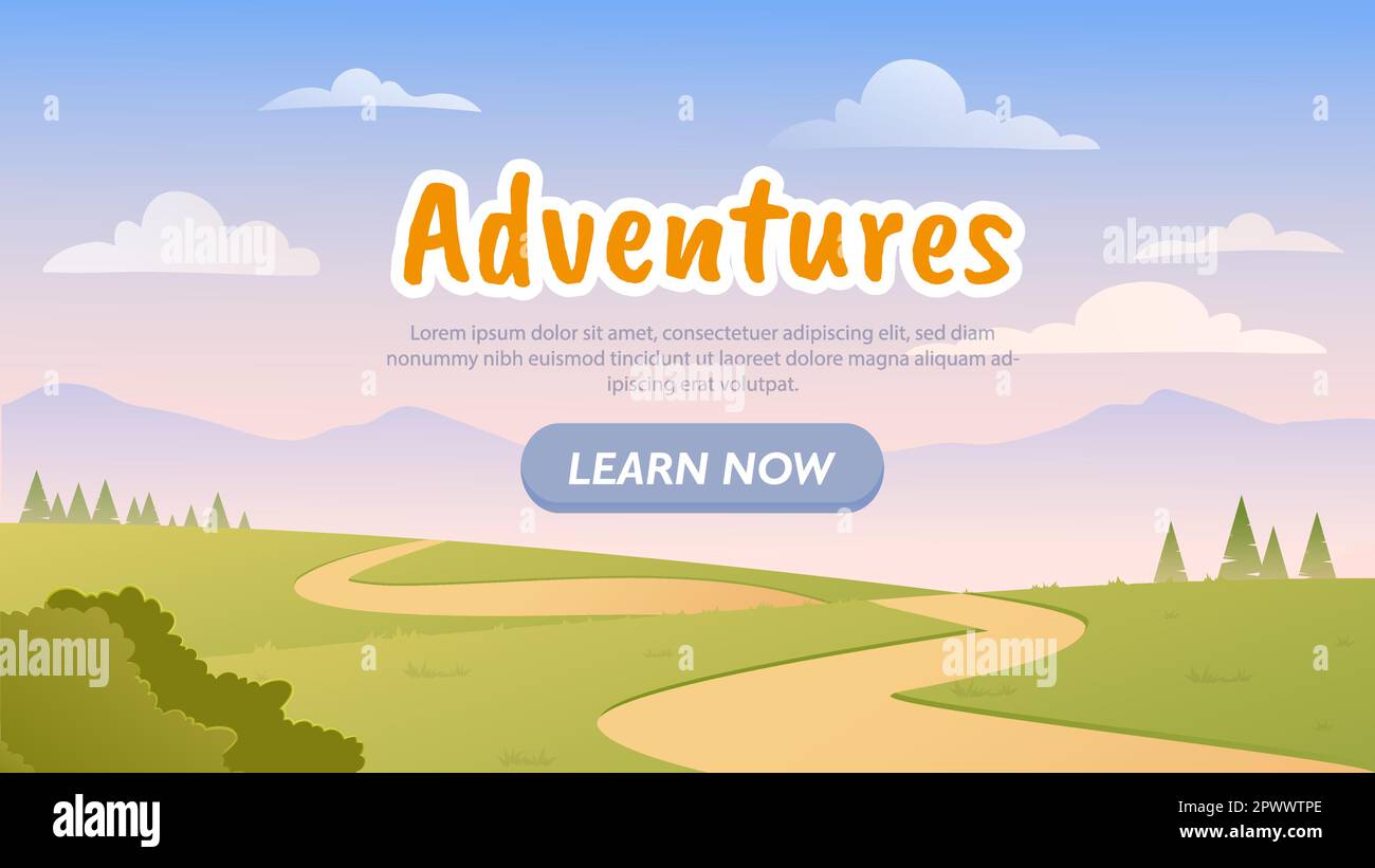 Adventure banner concept Stock Vector Image & Art - Alamy