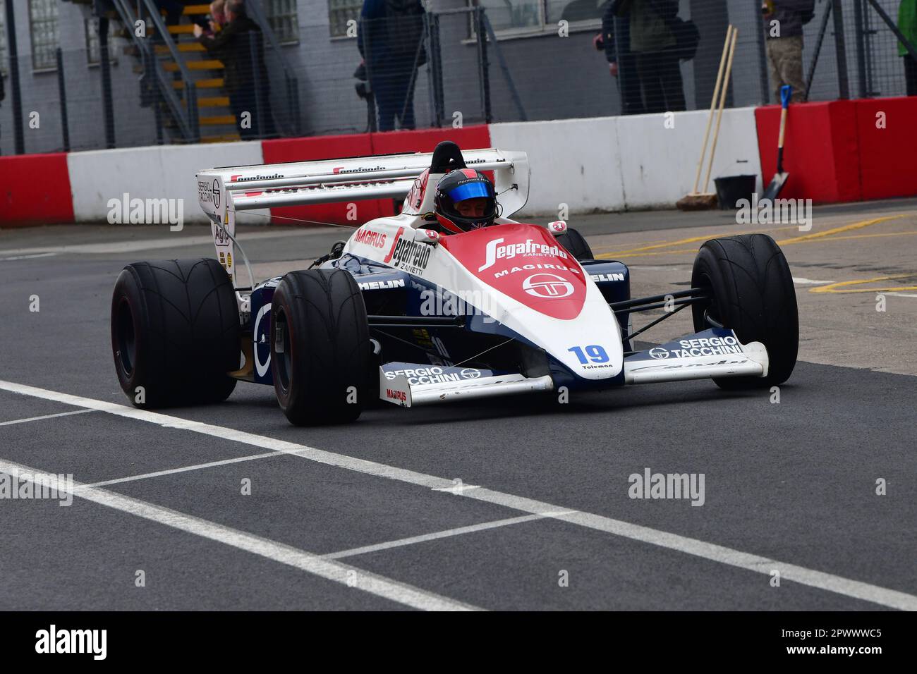 ex-Ayrton Senna, 1984 Toleman TG-184, An F1 demonstration to celebrate ...