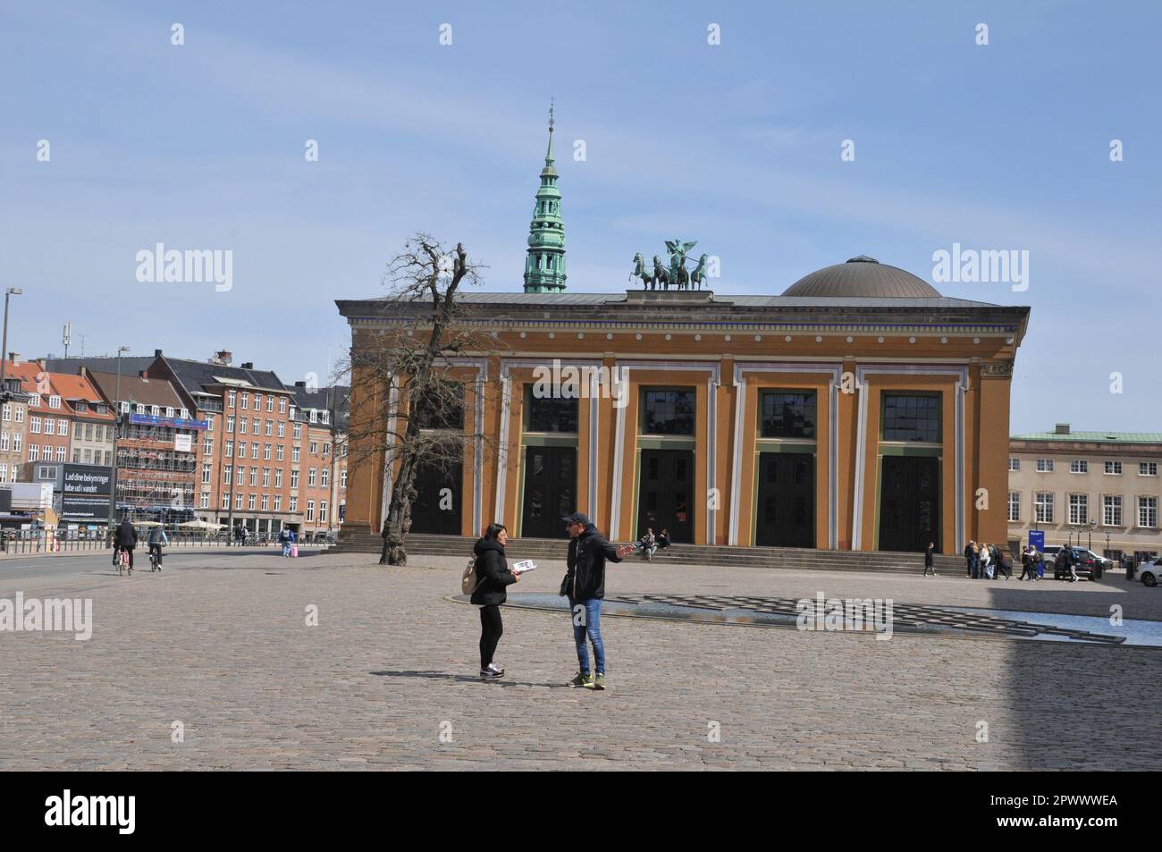 Copenhagen /Denmark/01 May 2023/ Thorvaldsens Museum building in danish ...