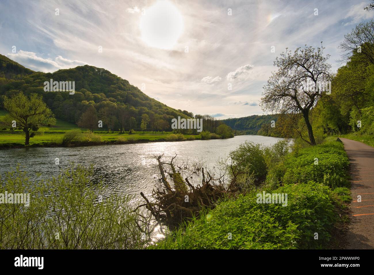 Baumes les Dames in the Doubs area in France Stock Photo - Alamy