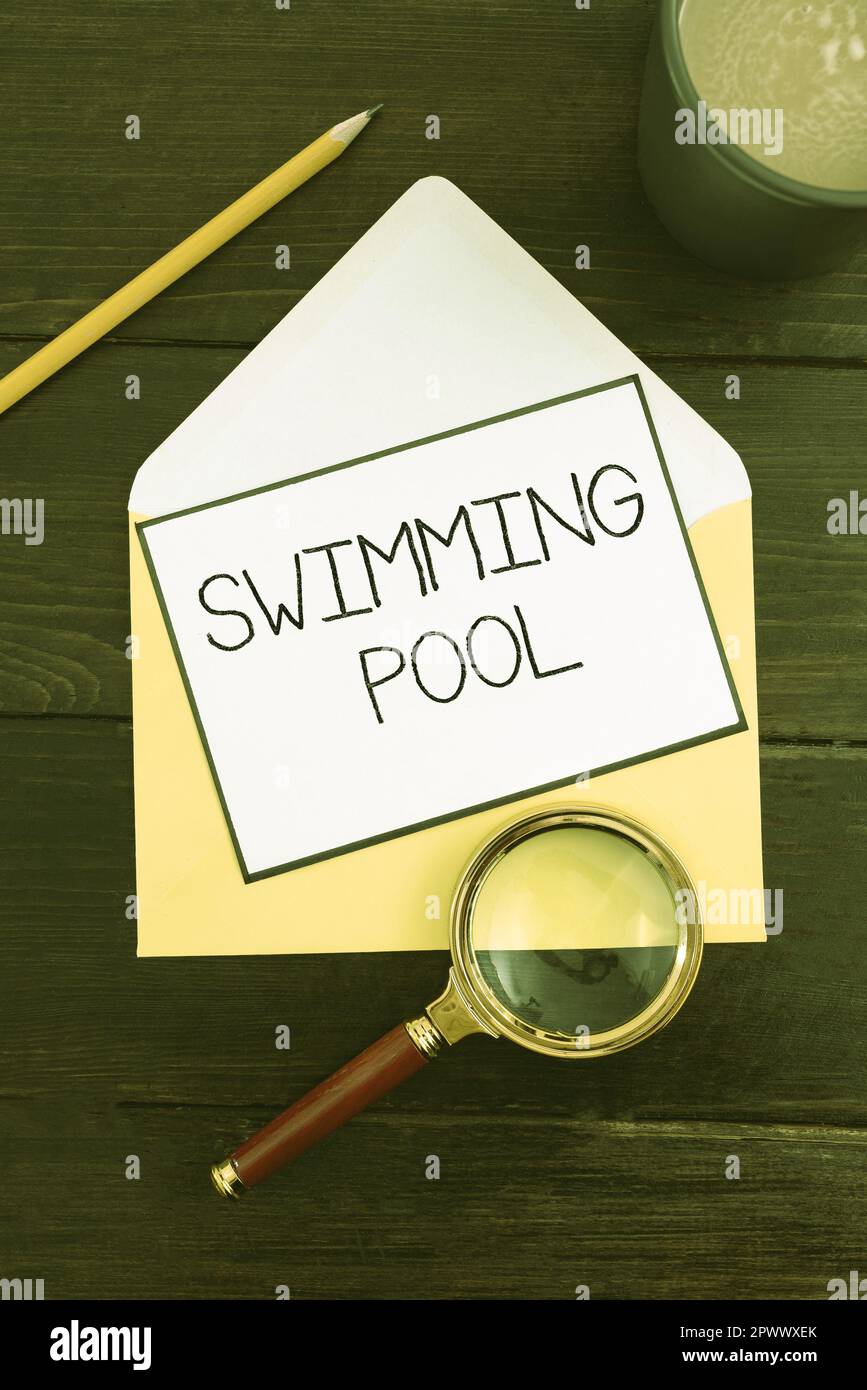 Handwriting text Swimming Pool, Internet Concept Structure designed to ...