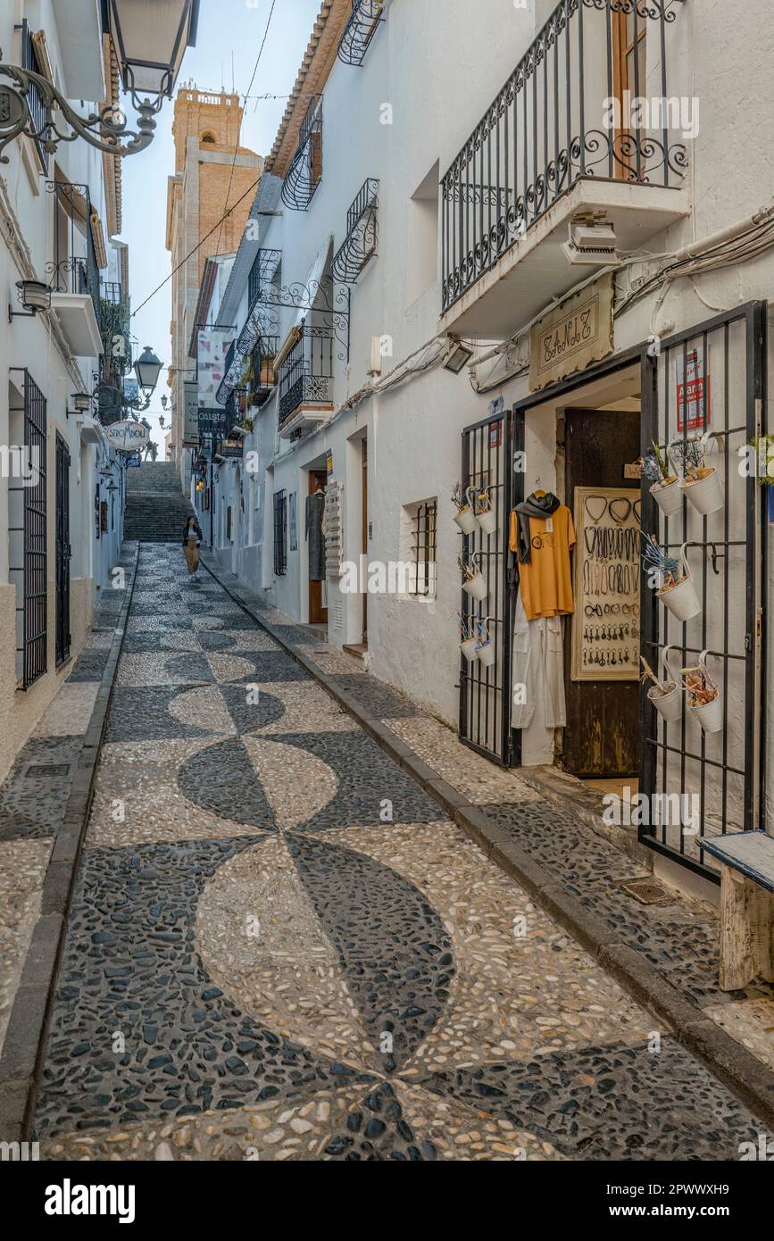 small and charming old town, labyrinth of streets and stairs the ...
